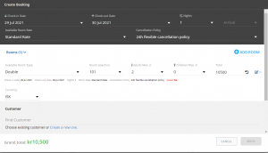 +Bookings - Ace Hotel System Manual
